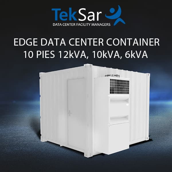 Edge Data Center Container 10 pies - 12 kVA, 10kVA, 6kVA