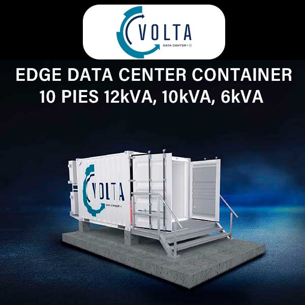 Edge Data Center Container 10 pies - 12 kVA, 10kVA, 6kVA